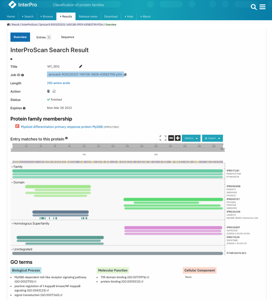 Sequence searching | InterPro